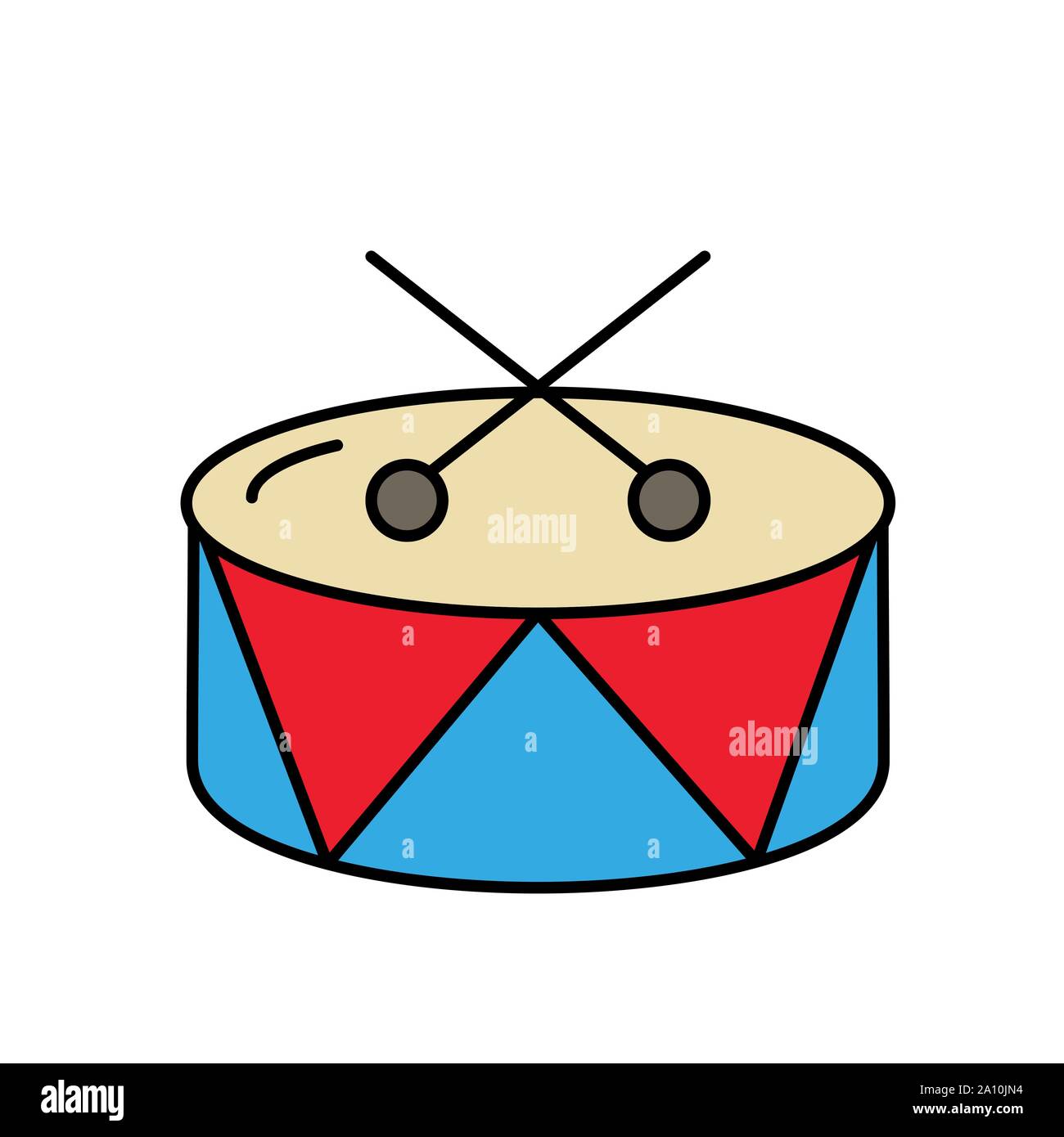 Blue drum Stock Vector Images - Alamy