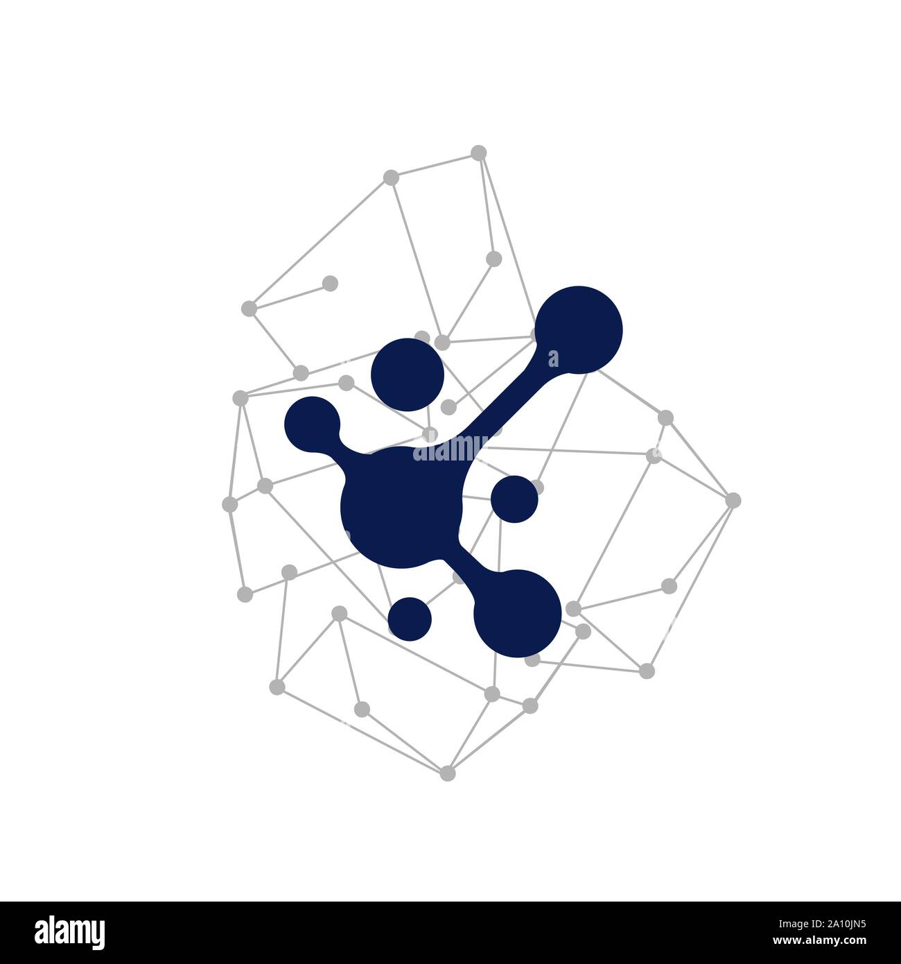 Flat Modern Connection Dots Logo design vector illustration Technology ... Flat Modern Connection Dots Logo design vector illustration Technology ...