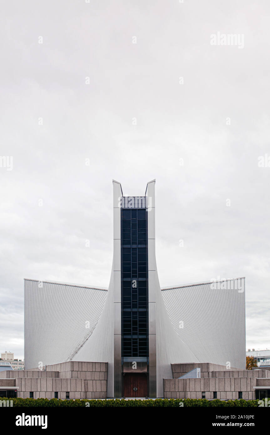 DEC 5, 2019 Tokyo, JAPAN - Tokyo St. Mary Cathedral Church modern ...