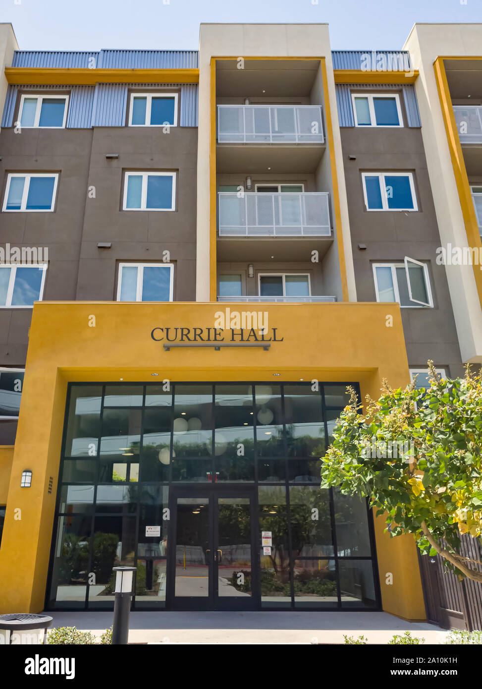 Los Angeles, AUG 10: Exterior view of the Currie Hall of USC on AUG 10 ...