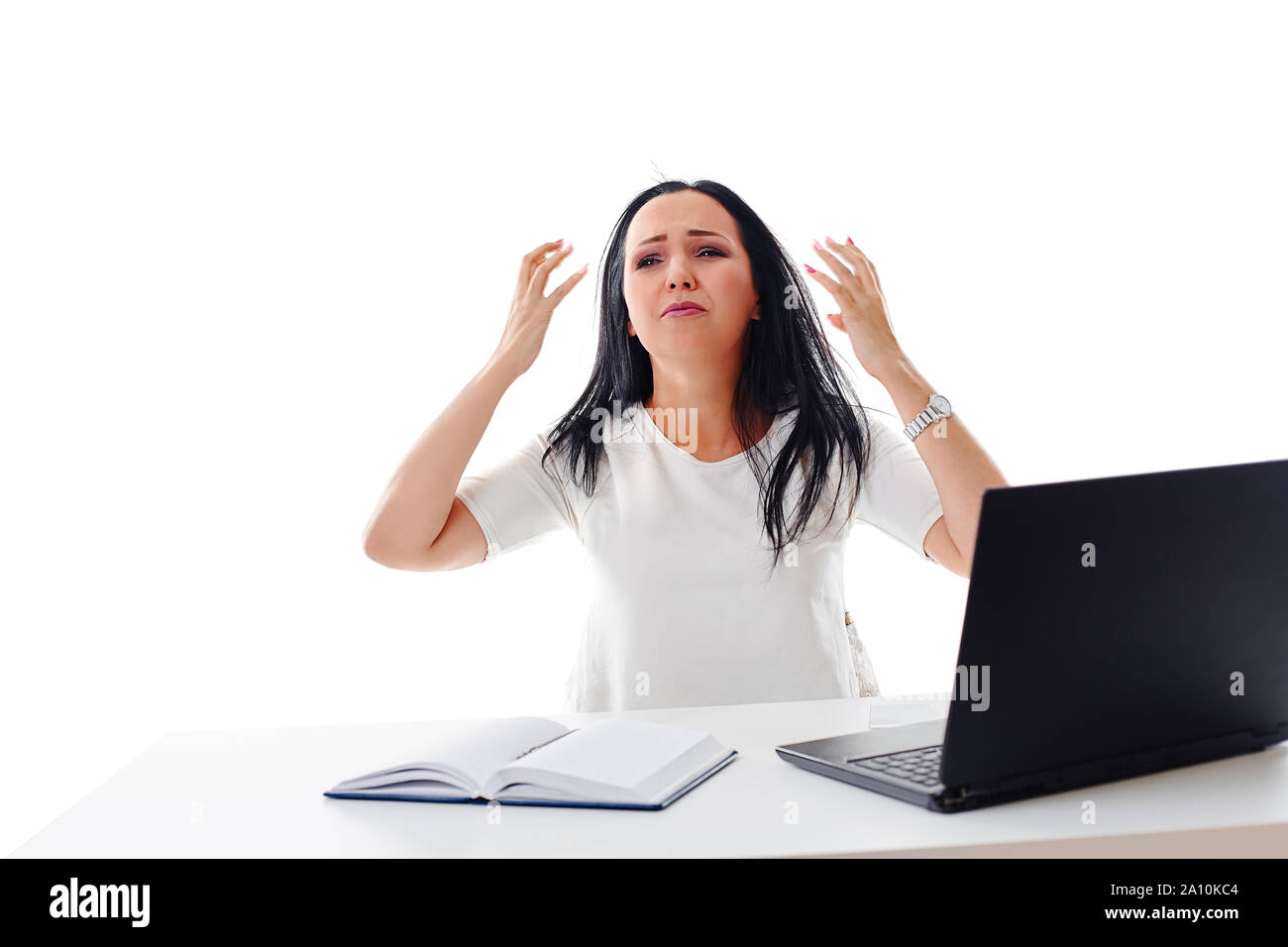 Negative emotions. Angry mad businesswoman crazy boss furious woman ...