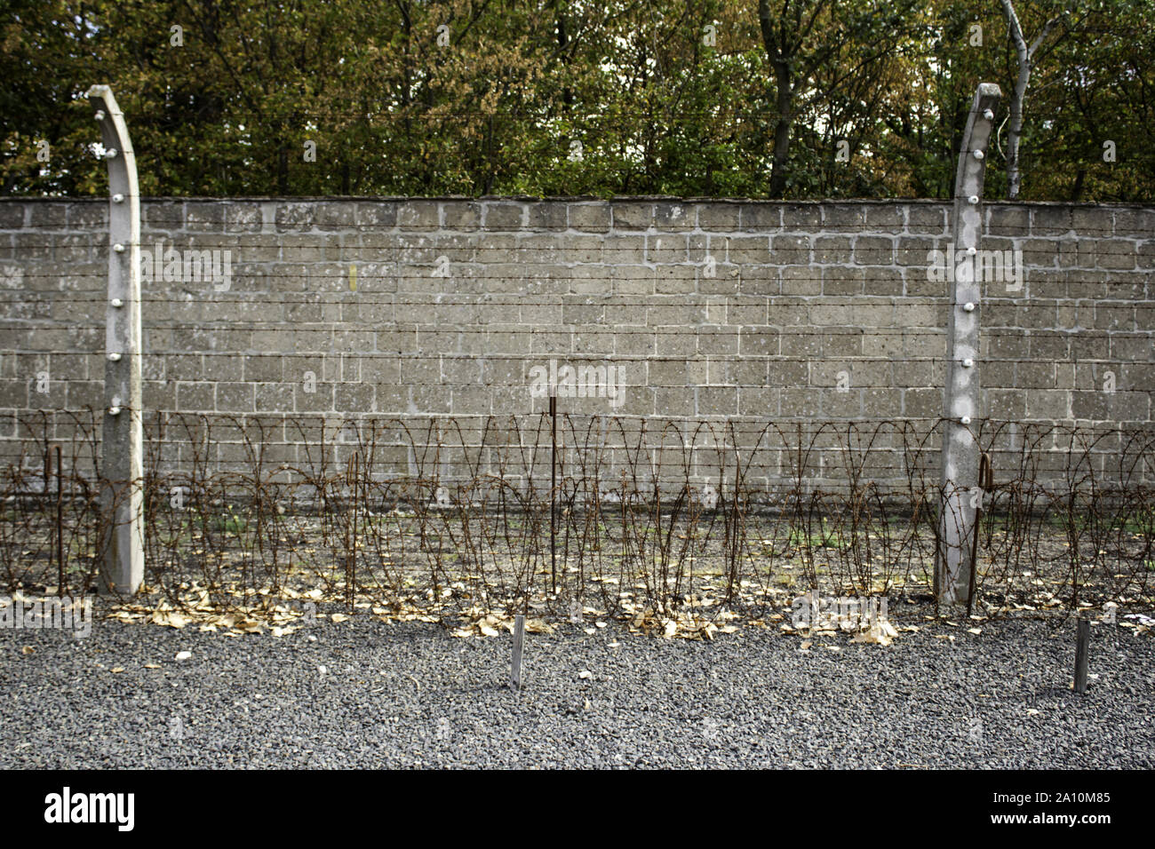 Wire fence electified in contretacion field, barrier at war, victims ...