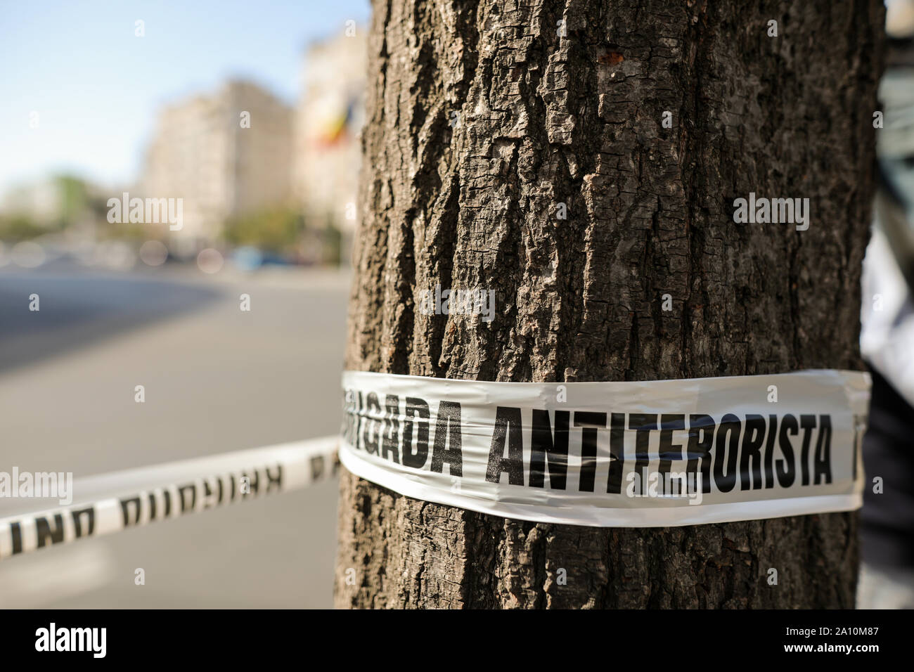 Crime scene ribbon hi-res stock photography and images - Alamy