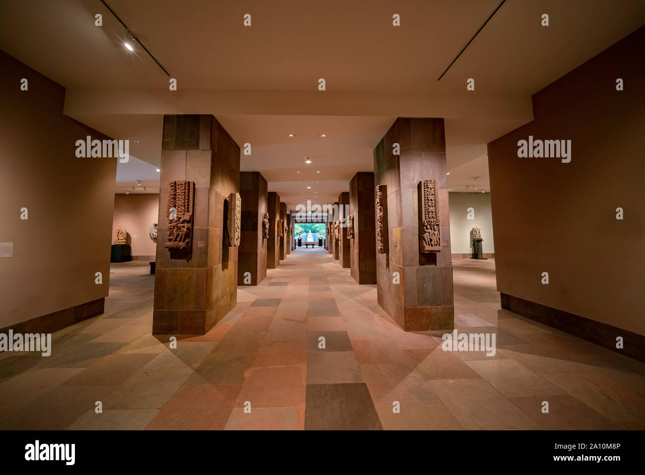 Los Angeles, AUG 10: Interior view of the Norton Simon Museum on AUG 10 ...