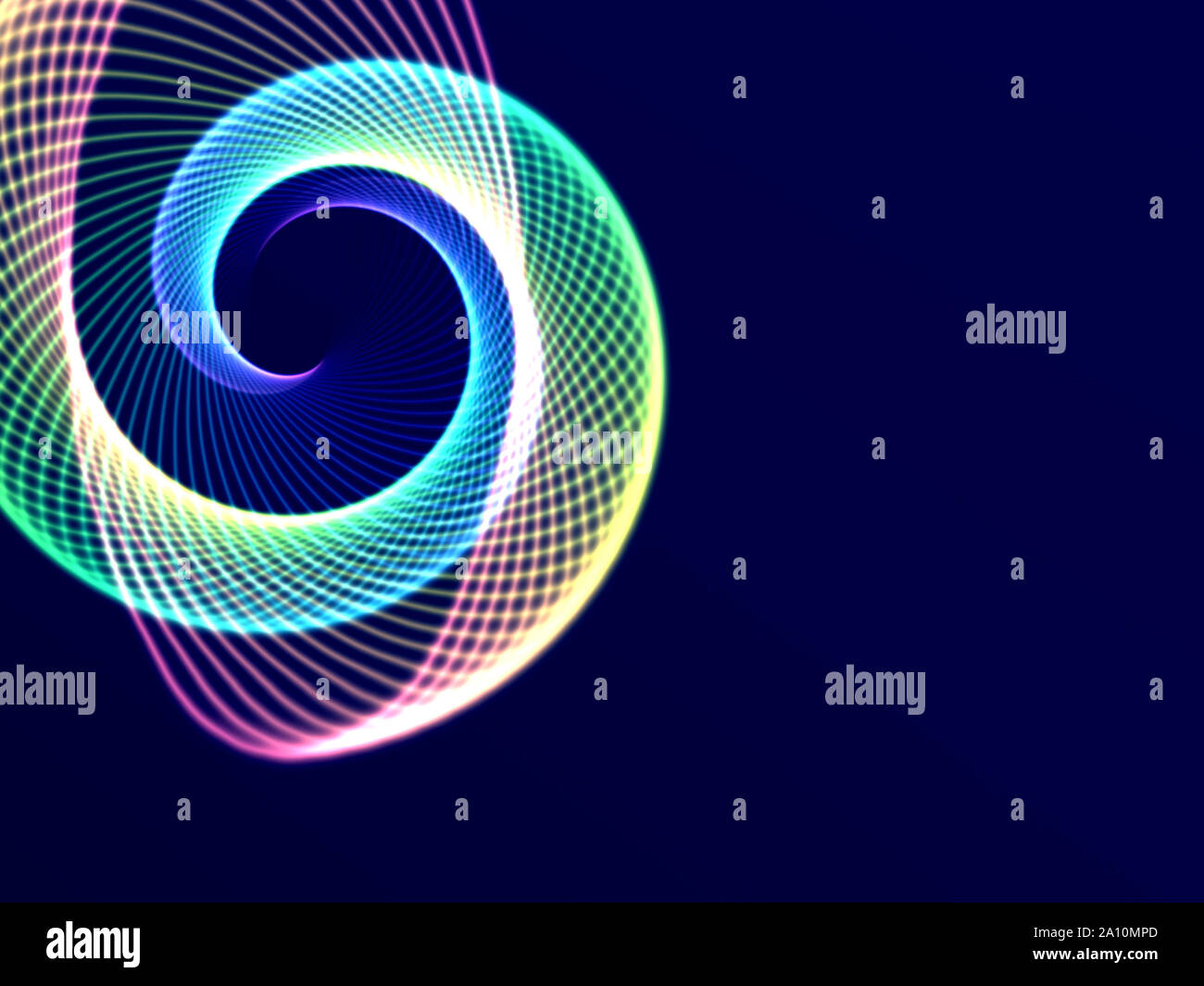 Abstract colorful glowing spirograph object used as background Stock ...