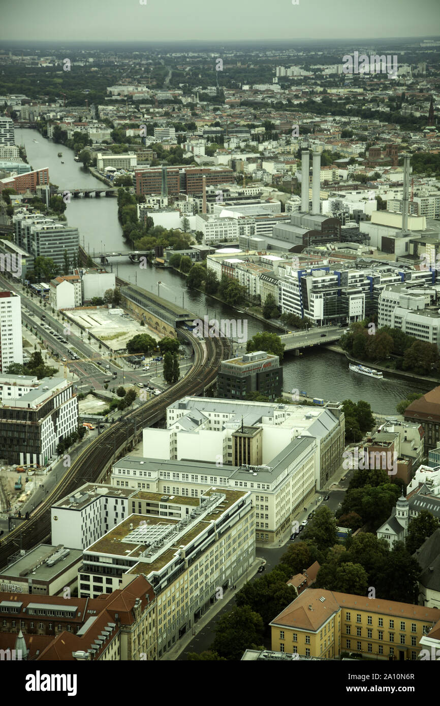 Aerial views of Berlin, cities, capital, construction and architecture ...