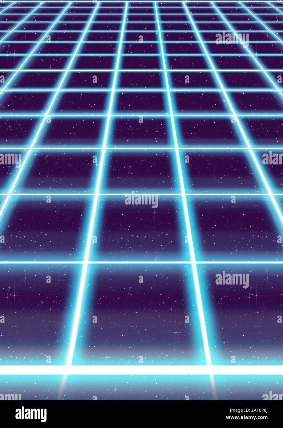 Abstract blue glowing mesh over starry space background Stock Photo - Alamy