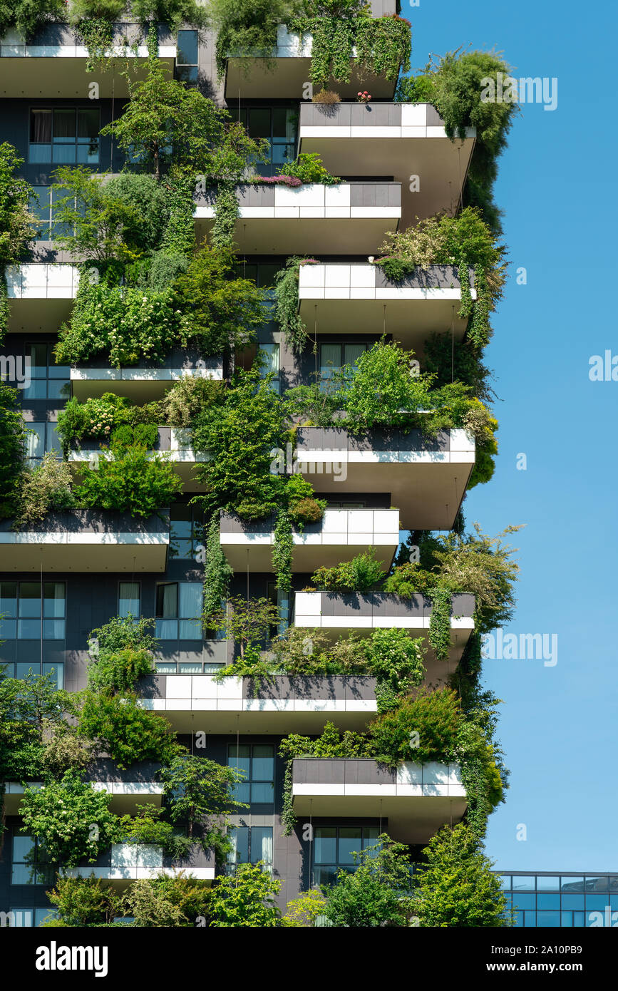 MILAN, ITALY - MAY 31, 2019: Bosco Verticale Or Vertical Forest Are A ...