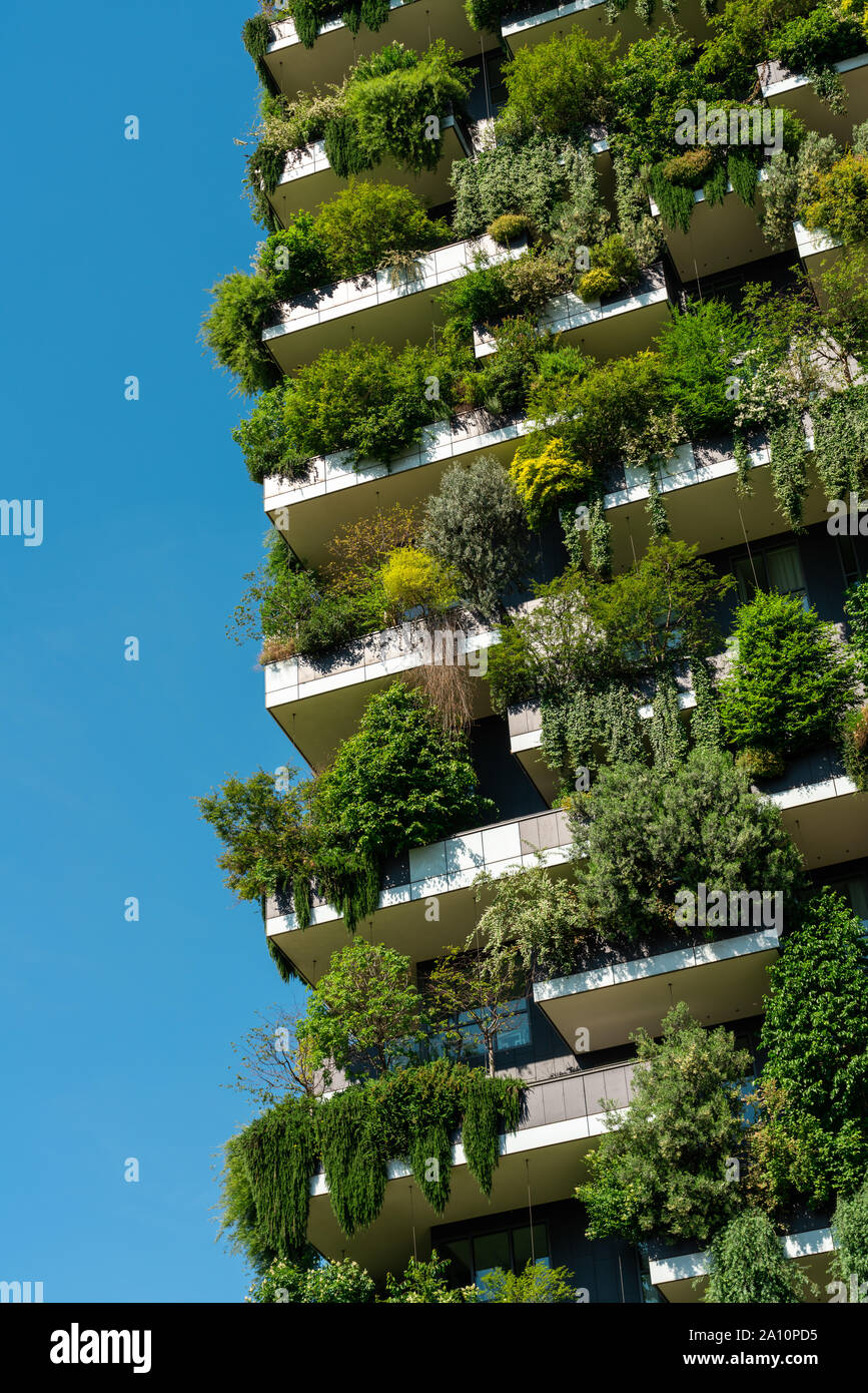 MILAN, ITALY - MAY 31, 2019: Bosco Verticale Or Vertical Forest Are A ...