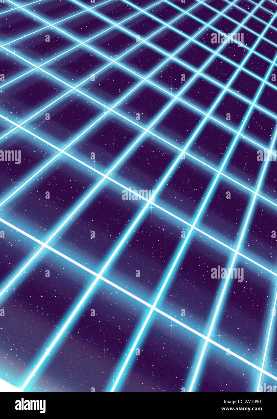 Abstract blue glowing mesh over starry space background Stock Photo - Alamy