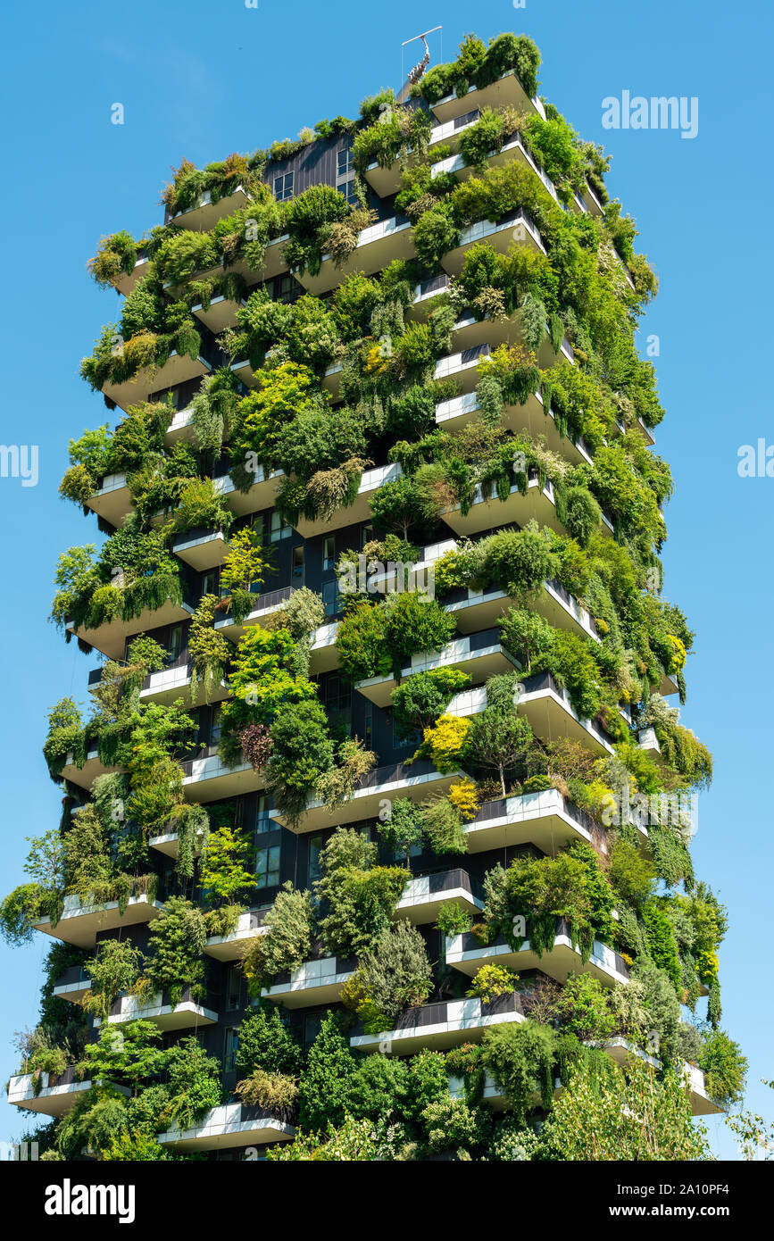 MILAN, ITALY - MAY 31, 2019: Bosco Verticale Or Vertical Forest Are A ...