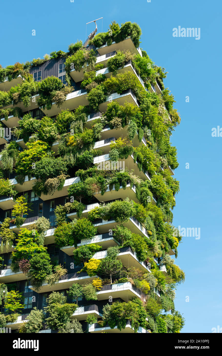 MILAN, ITALY - MAY 31, 2019: Bosco Verticale Or Vertical Forest Are A ...