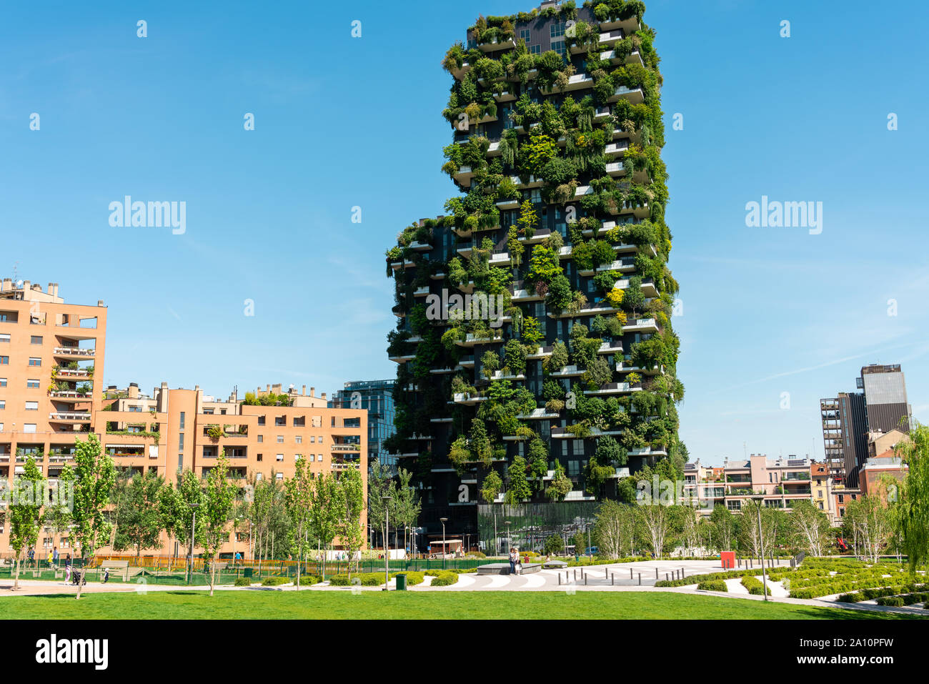 MILAN, ITALY - MAY 31, 2019: Bosco Verticale Or Vertical Forest Are A ...