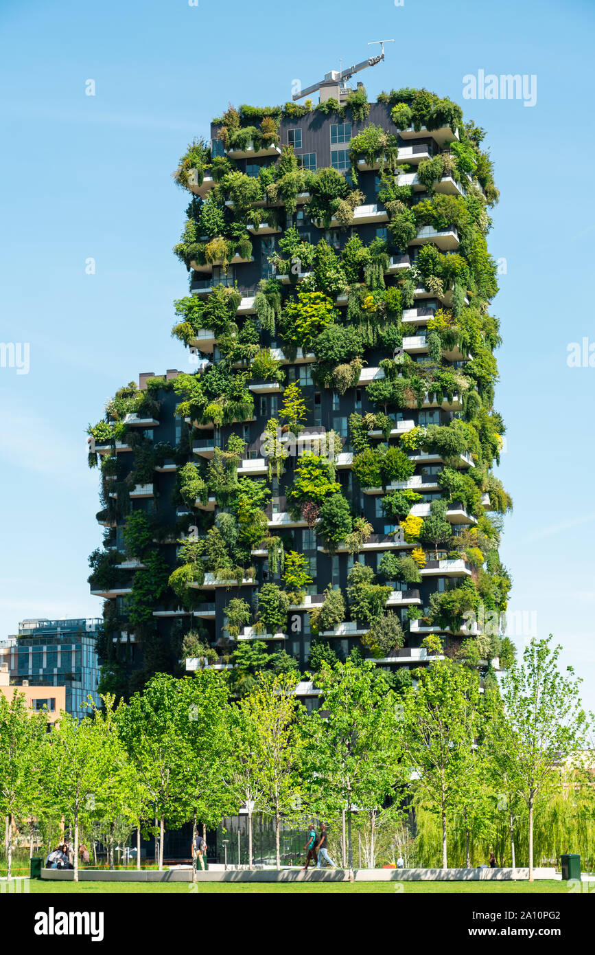 MILAN, ITALY - MAY 31, 2019: Bosco Verticale Or Vertical Forest Are A ...