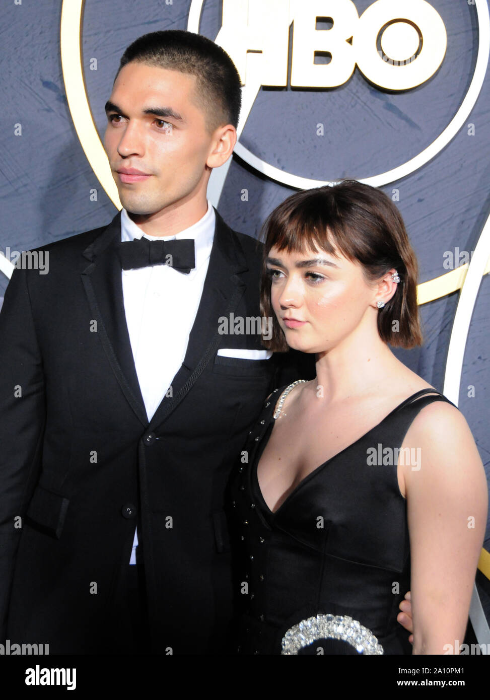 West Hollywood, California, USA 22nd September 2019 Reuben Selby and Actress Maisie Williams ...