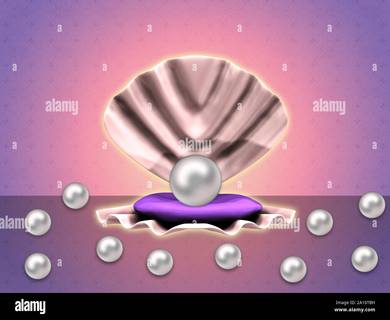 Pearls in open shell hi-res stock photography and images - Alamy