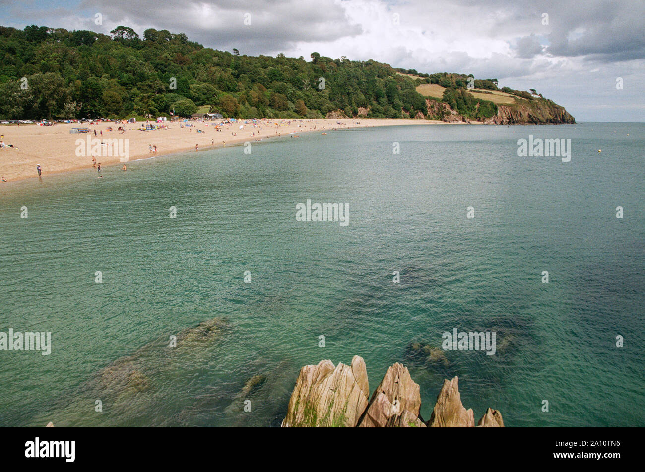 Blackpool Sands Beach, Dartmouth,Devon, England, United Kingdom Stock ...