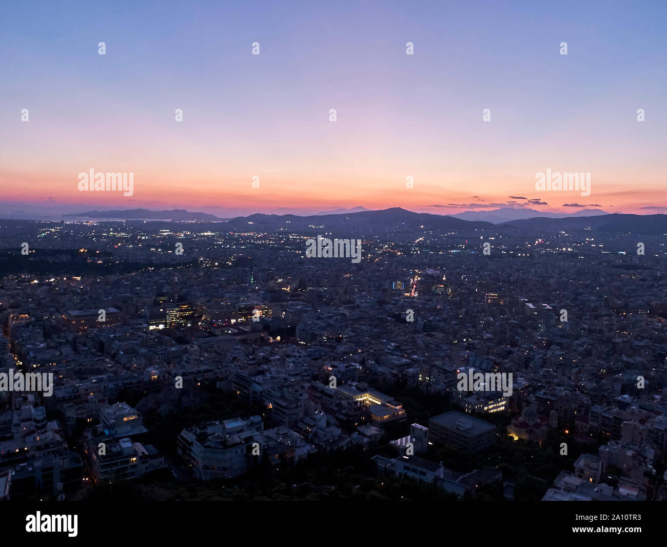 Sunset rooftop athens acropolis hi-res stock photography and images - Alamy