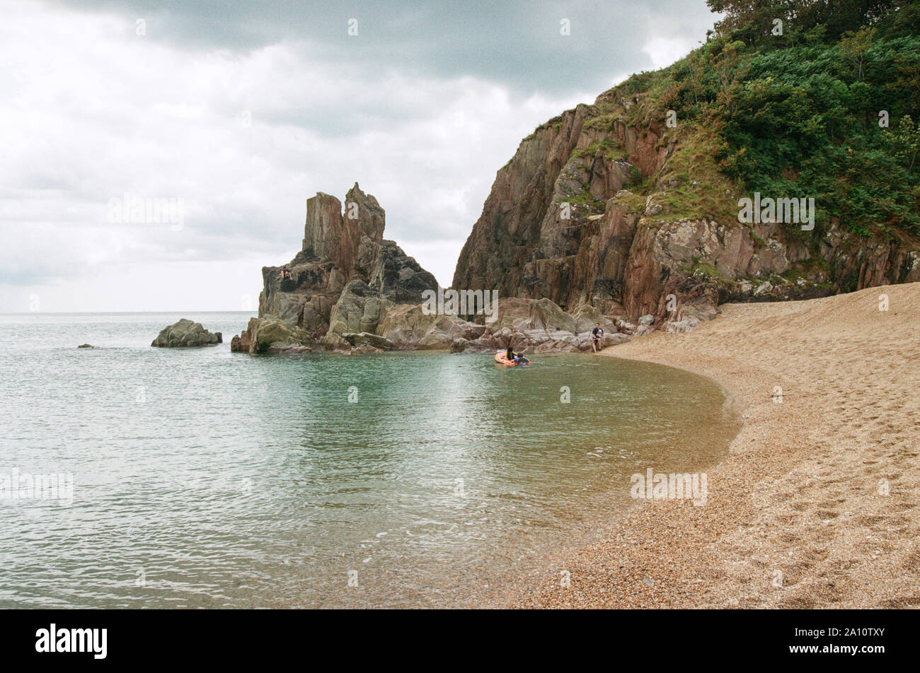 Blackpool Sands Beach, Dartmouth,Devon, England, United Kingdom Stock ...