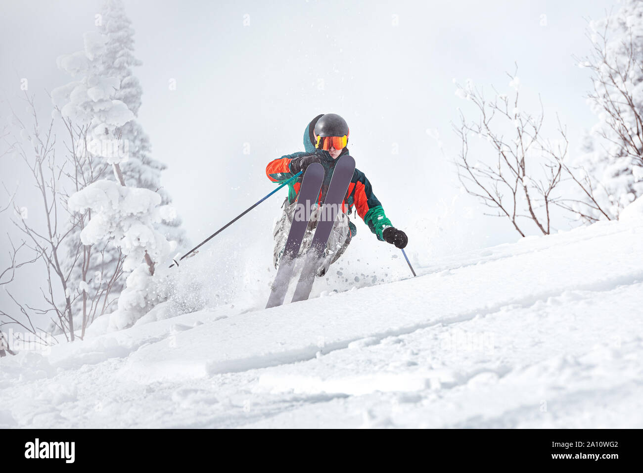 Professional skier hi-res stock photography and images - Alamy