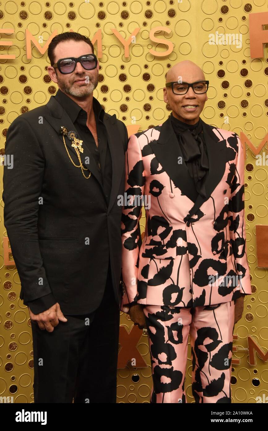 Los Angeles, CA. 22nd Sep, 2019. Georges LeBar, RuPaul Andre Charles at ...
