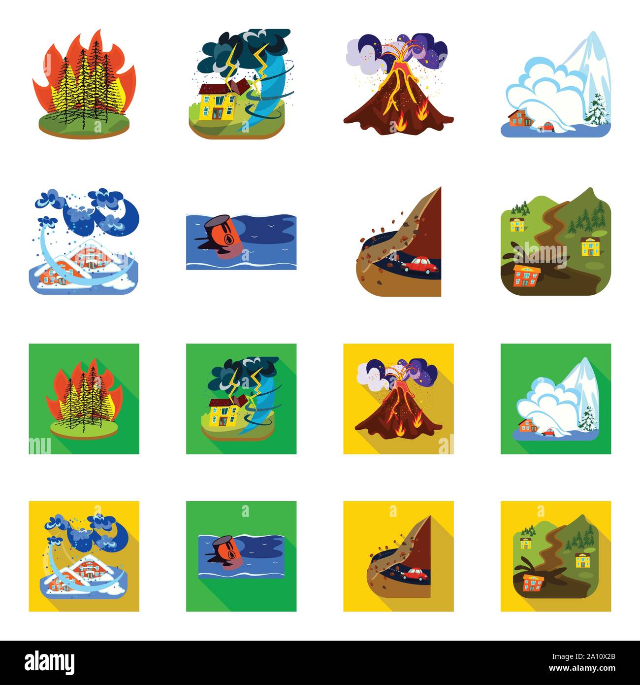 Isolated object of weather and distress symbol. Set of weather and ...