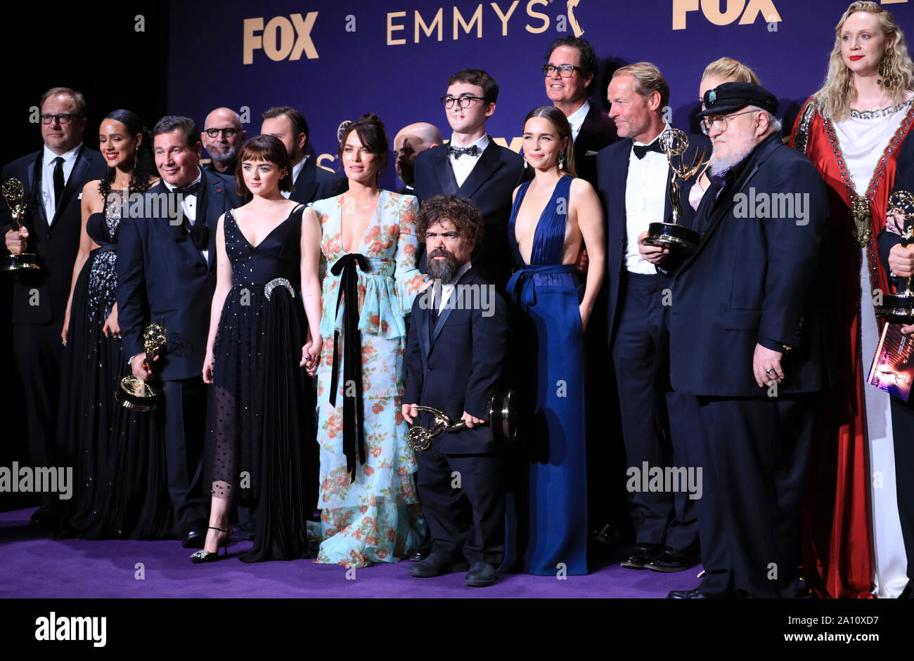 Los Angeles, USA. 22nd Sep, 2019. Cast members of "Game of Thrones ...