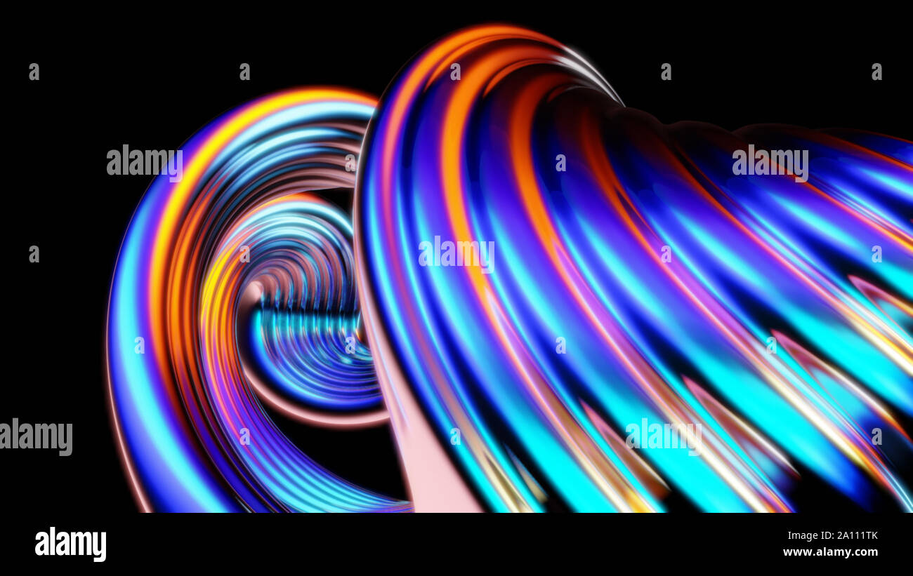 Abstract waves - 3D Illustration Stock Photo - Alamy