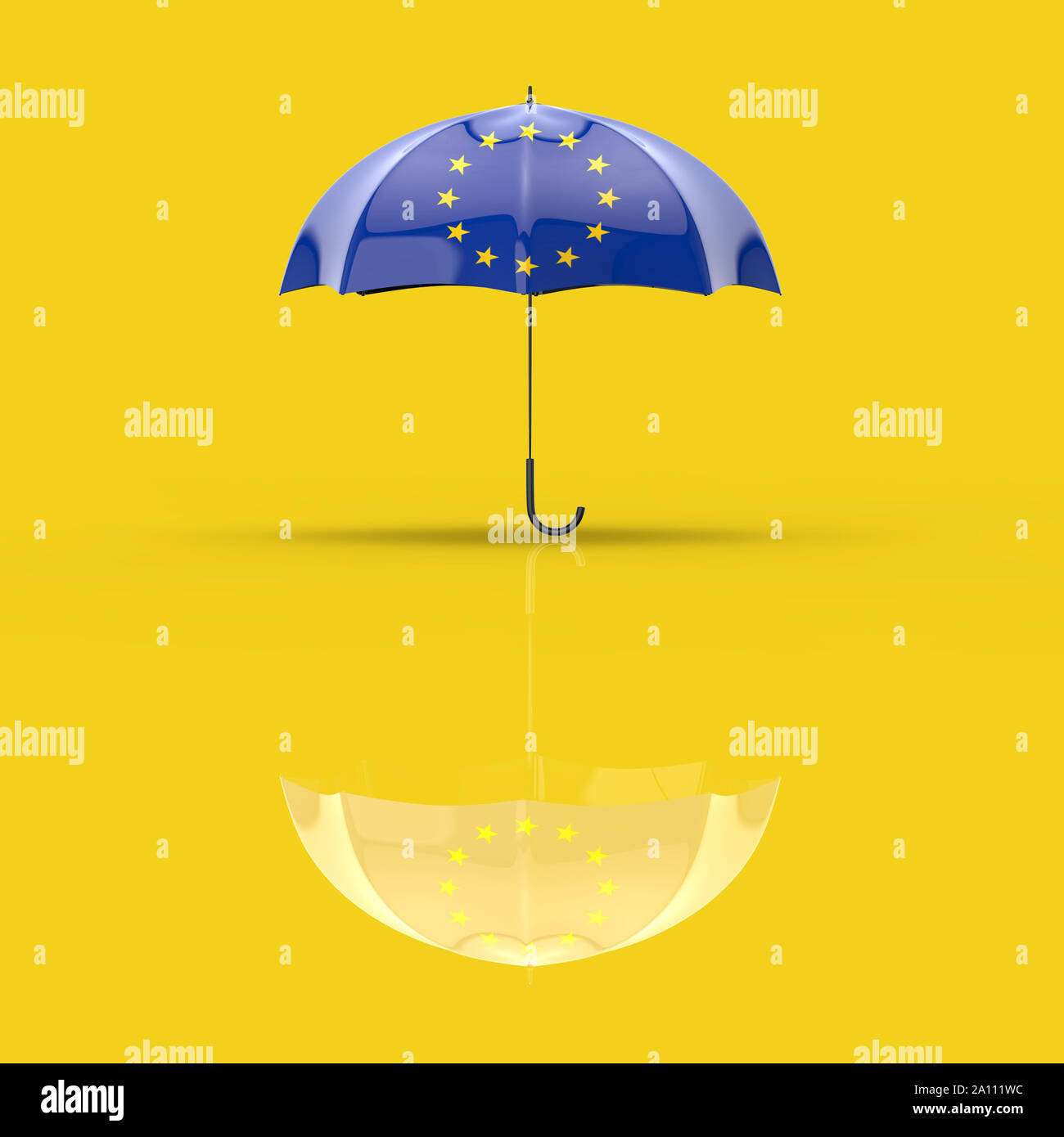 Umbrella concept - 3D Illustration Stock Photo - Alamy