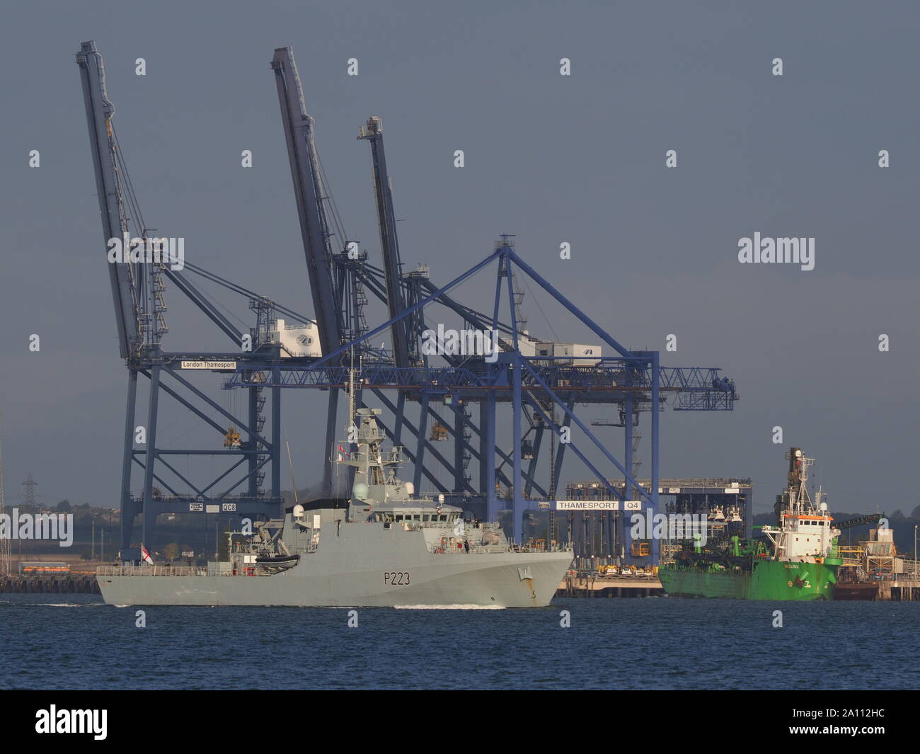 Queenborough, Kent, UK. 23rd September, 2019. HMS Medway the UK's ...