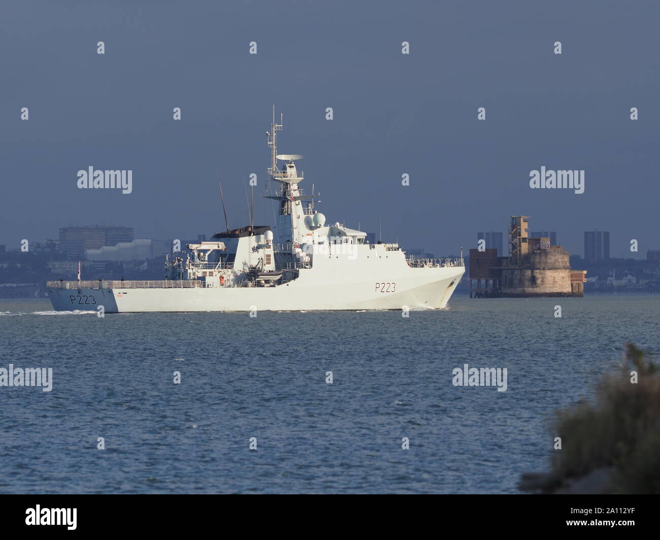 Queenborough, Kent, UK. 23rd September, 2019. HMS Medway the UK's ...