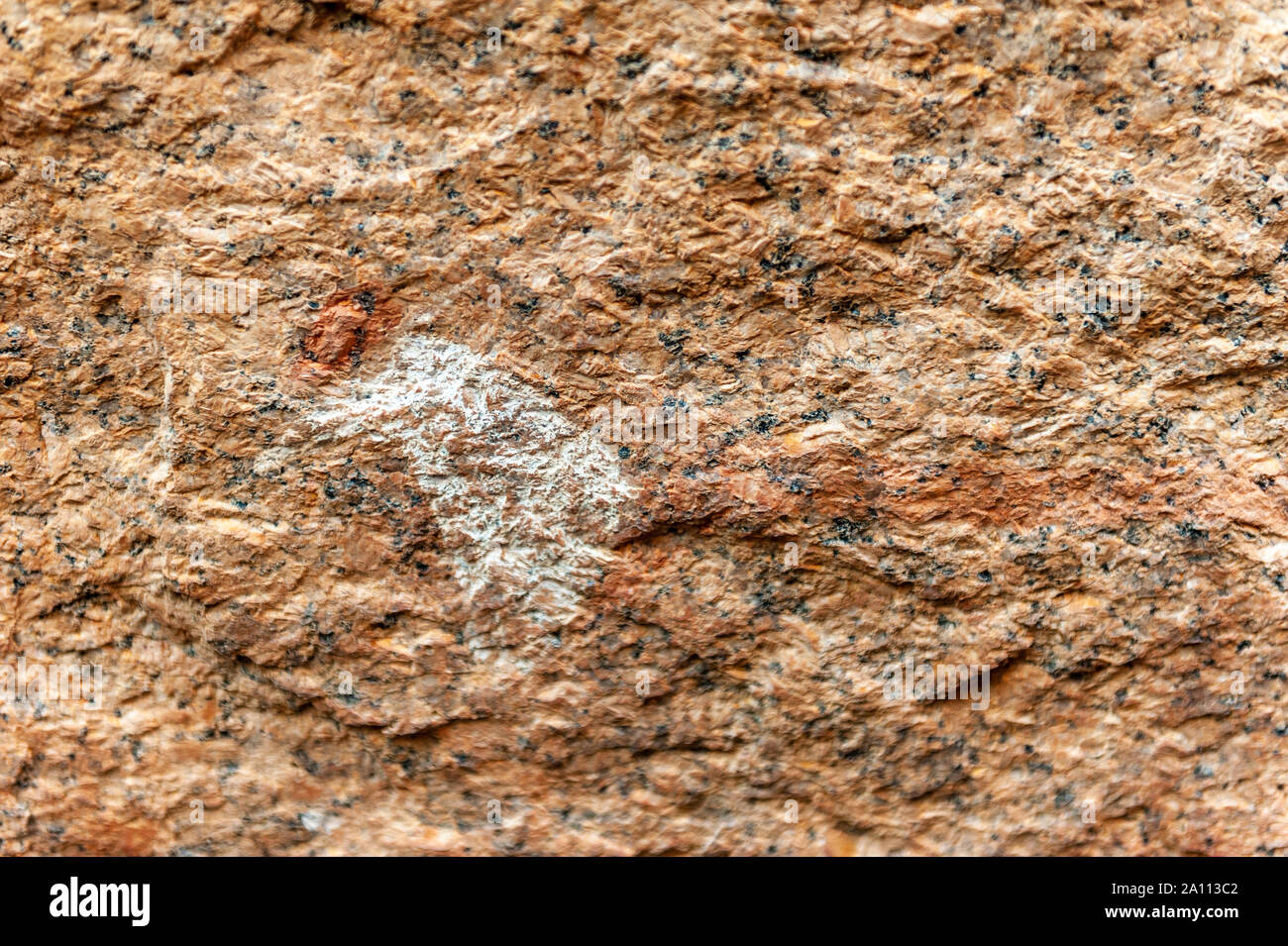 Detail of the prehistoric rock paintings of the San People in Western ...