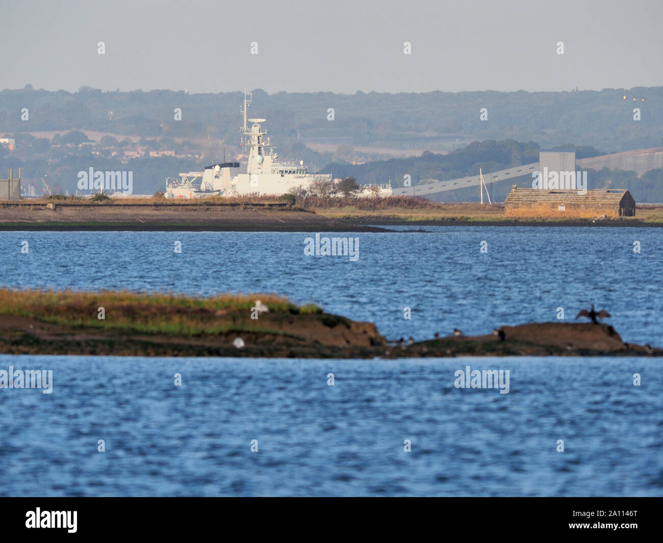 Queenborough, Kent, UK. 23rd September, 2019. HMS Medway the UK's ...