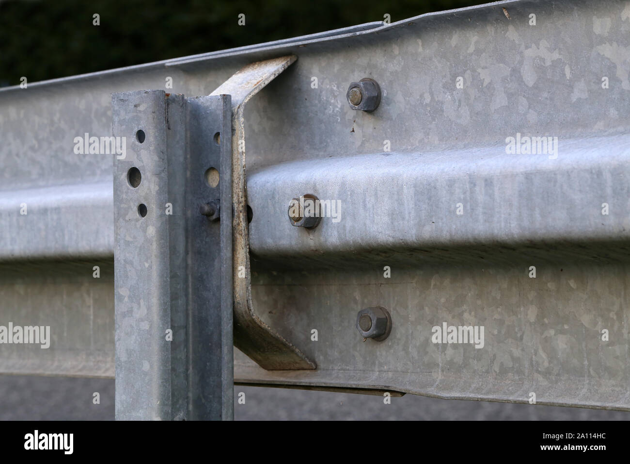 Barrier, designed to prevent the exit of the vehicle from the curb or ...