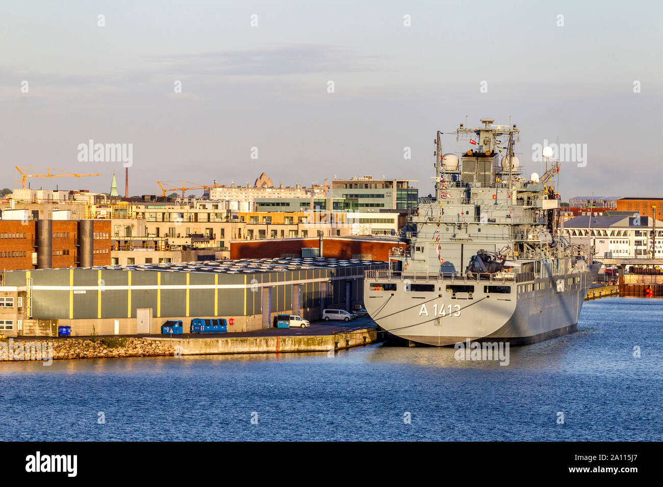 FGS Bonn (A1413), a Berlin-class replenishment vessel of the German ...