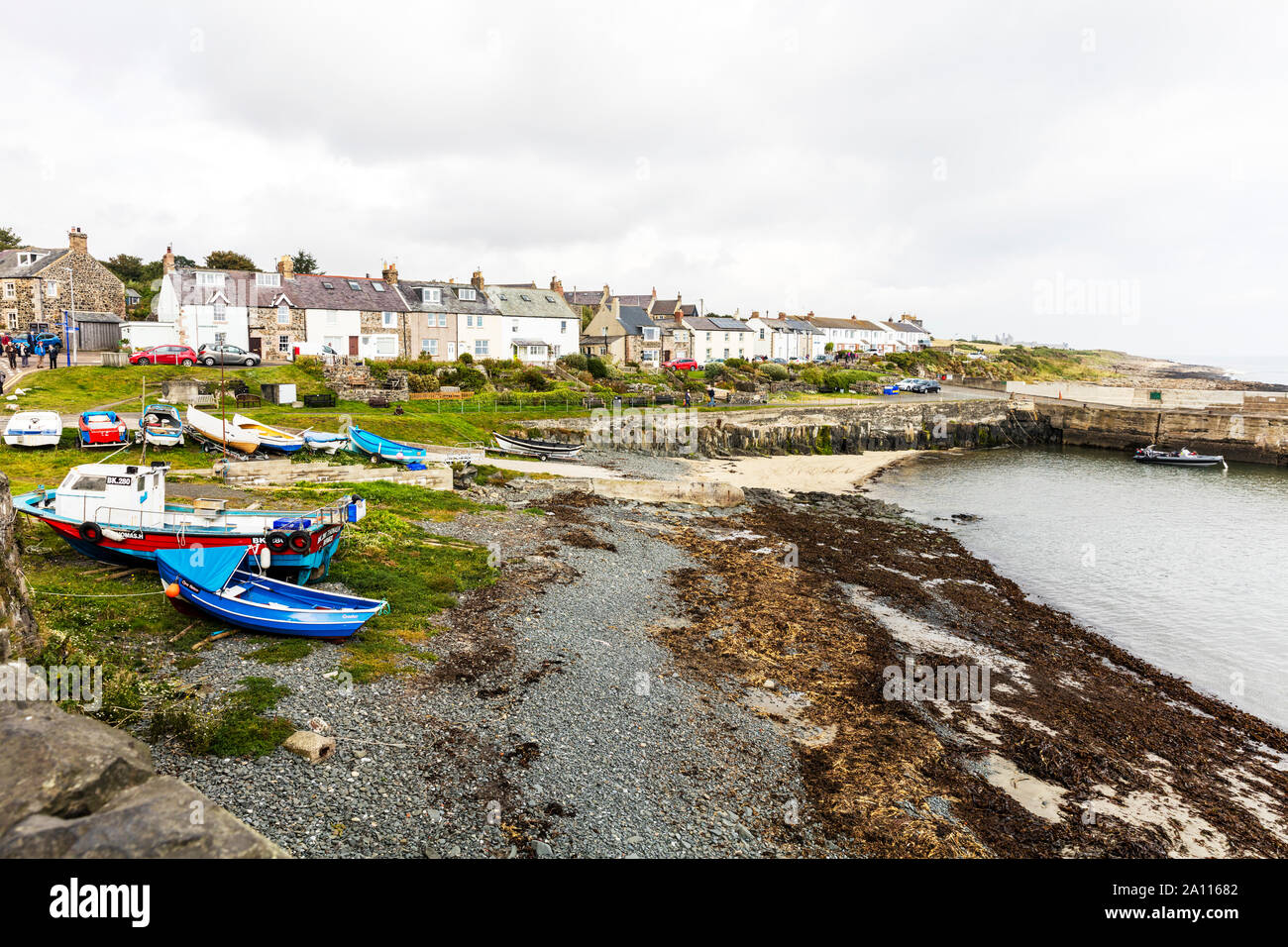 Craster harbour hi-res stock photography and images - Alamy