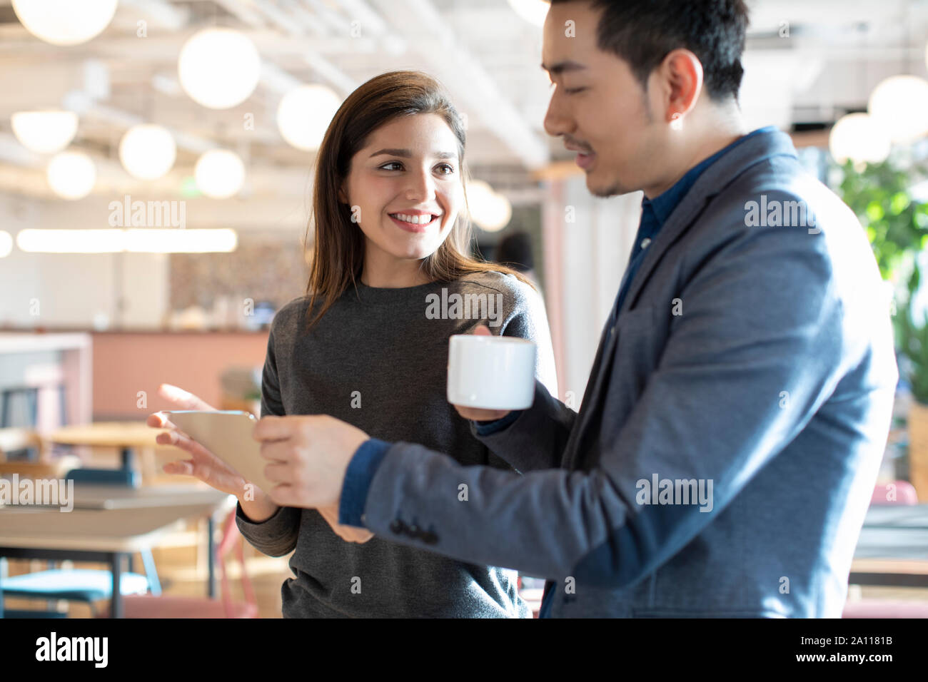 Two mexican student talking hi-res stock photography and images - Alamy