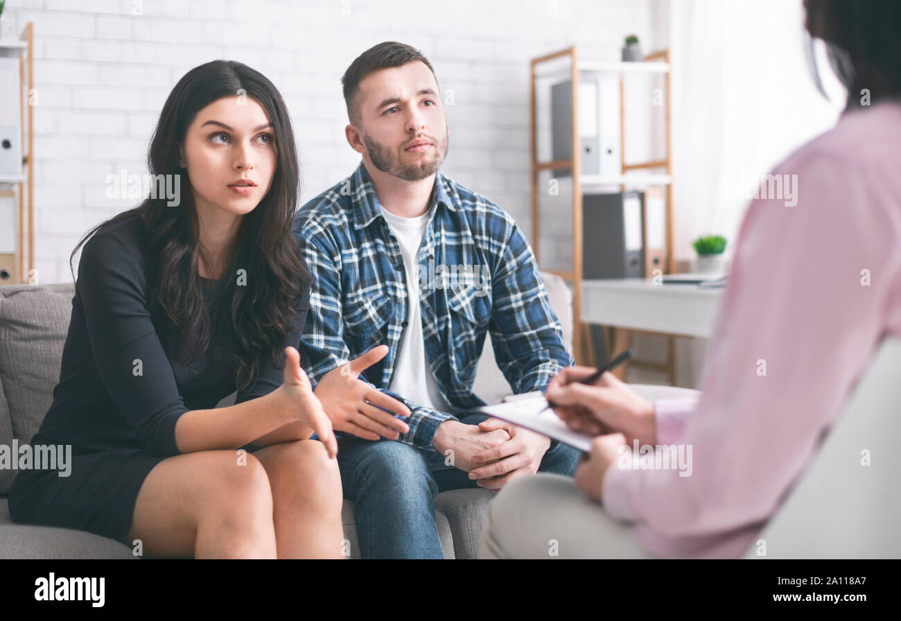 Family troubles counselor hi-res stock photography and images - Alamy