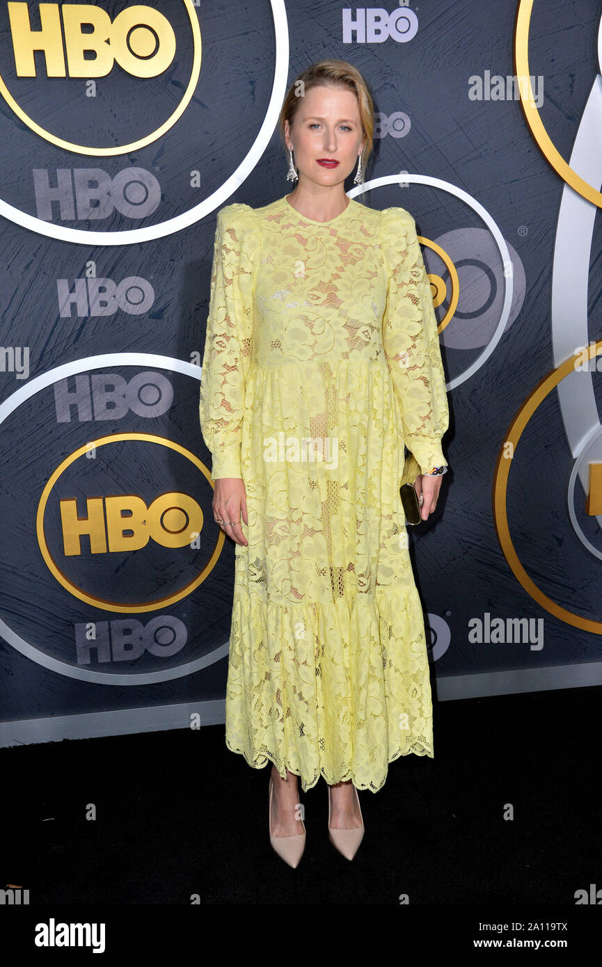LOS ANGELES, USA. September 23, 2019: Mamie Gummer at the HBO post-Emmy ...