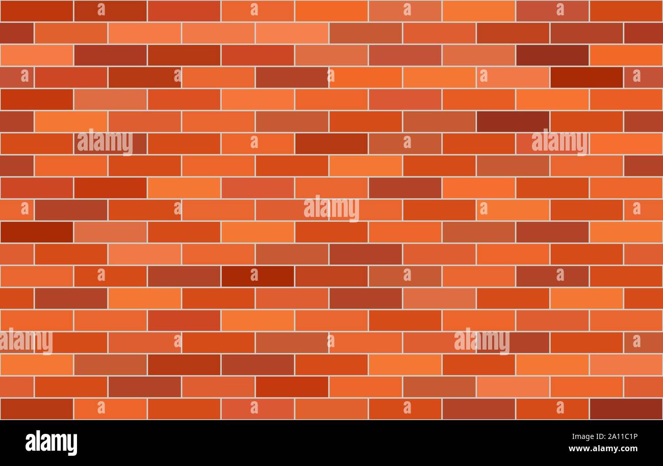 Realistic seamless brick walls. Brick background for design. Flat ...