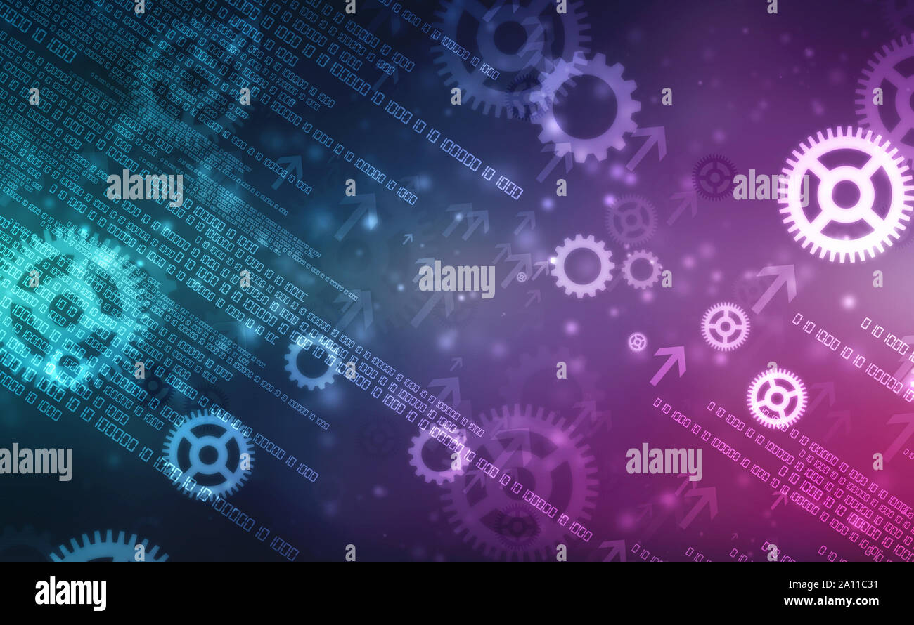 Gear technology background, Digital Abstract technology background ...