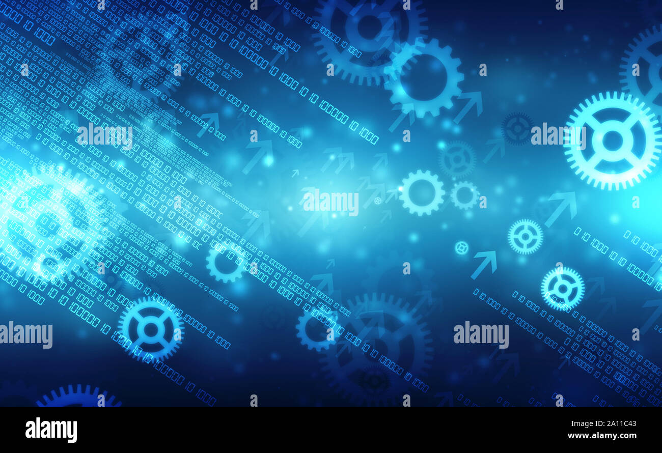 Gear technology background, Digital Abstract technology background ...