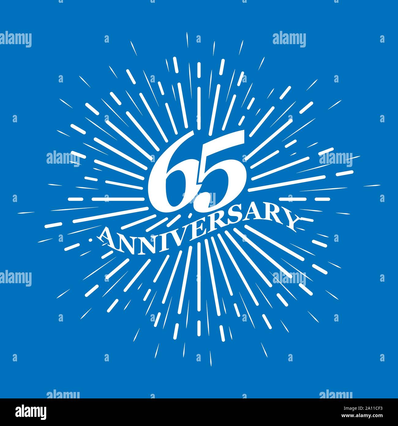 Template 65 years anniversary hi-res stock photography and images - Alamy