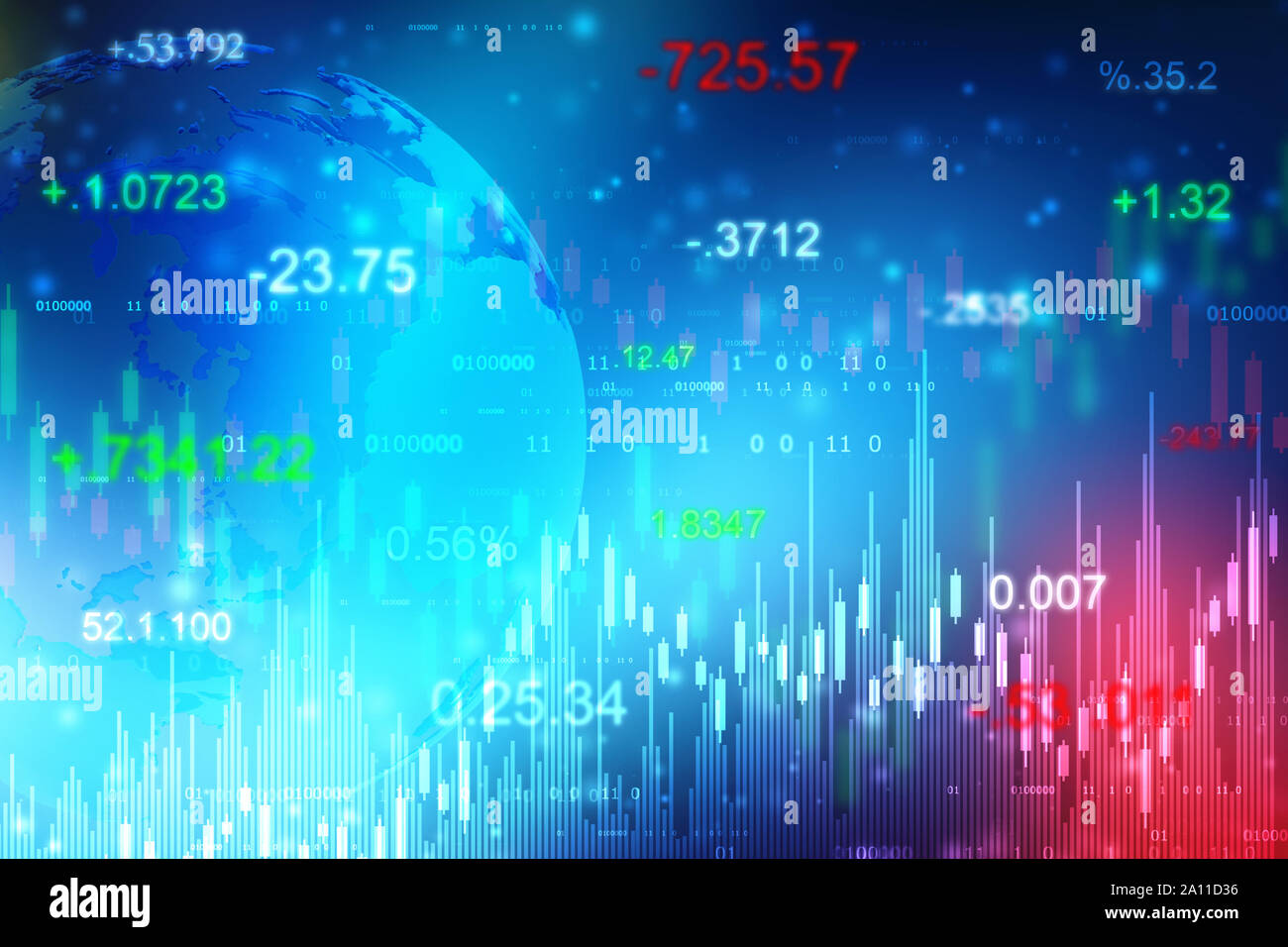 Stock market chart. Business graph background, Financial Background ...