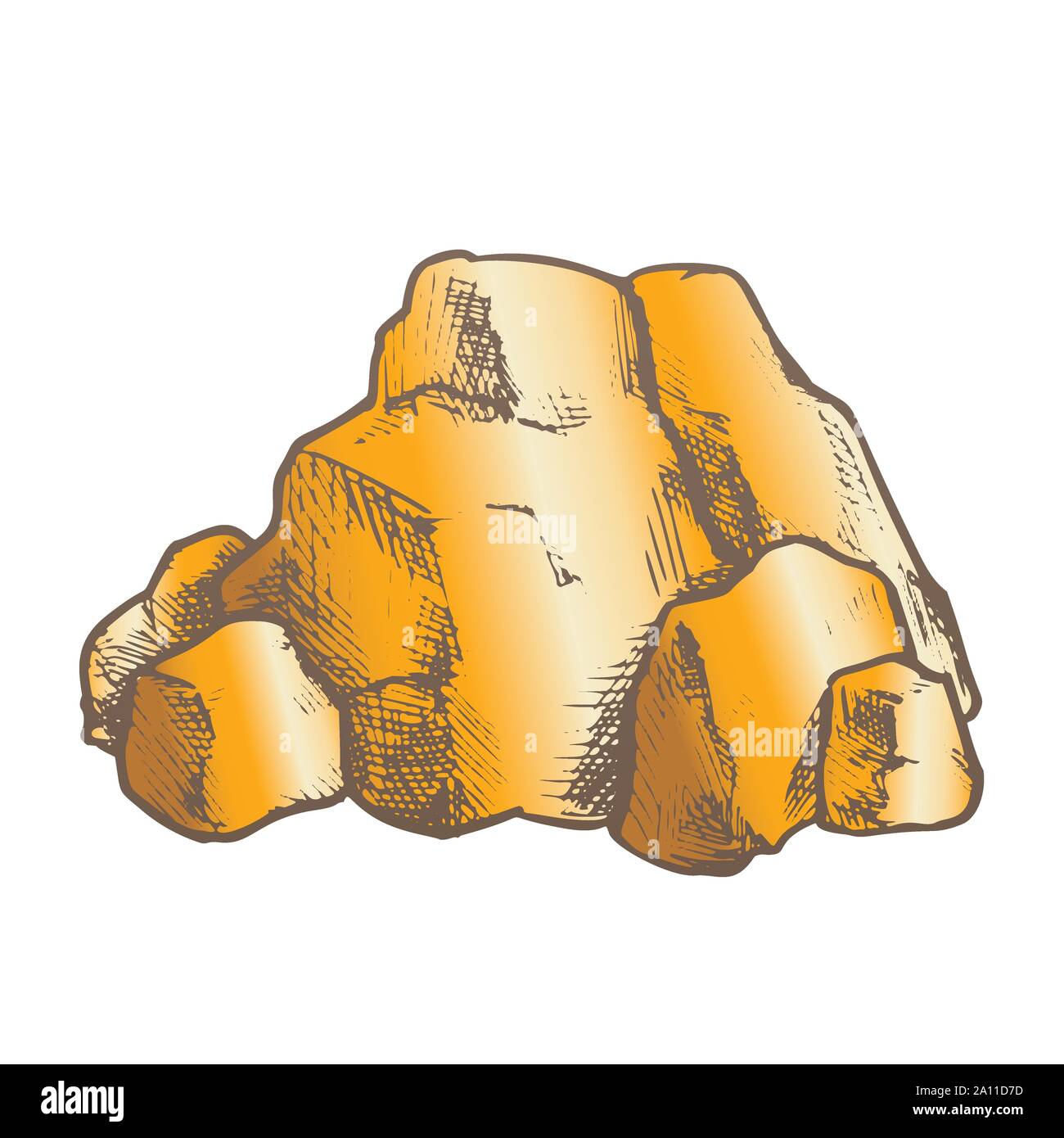 Stone Decorative Rock Stacked Pile Color Vector Stock Vector Image ...