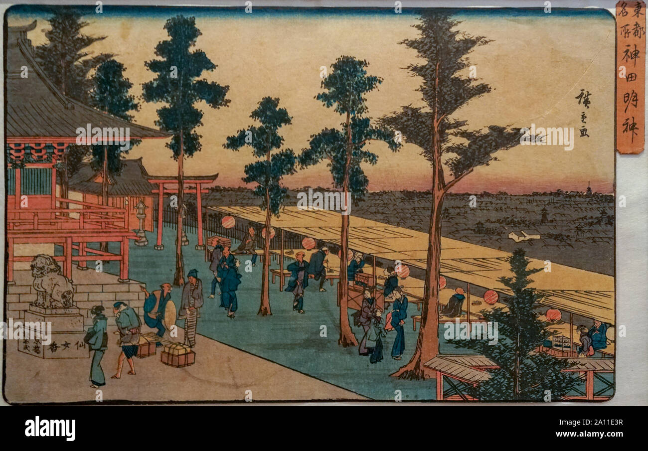 Kanda Shrine, from the series "Famous places of the Eastern Capital ...