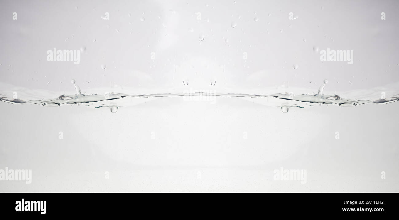 Water Splash or water wave with bubbles of air on the background ...