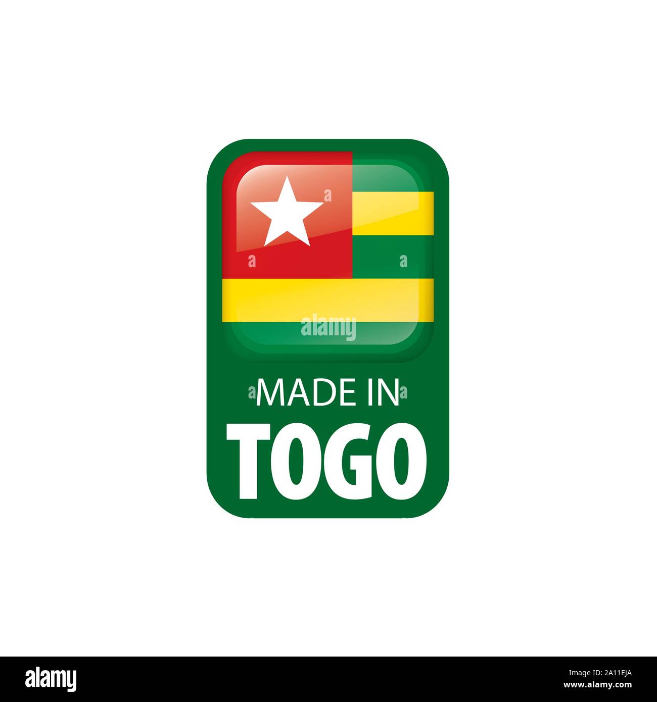 Togo flag state holiday Cut Out Stock Images & Pictures - Alamy