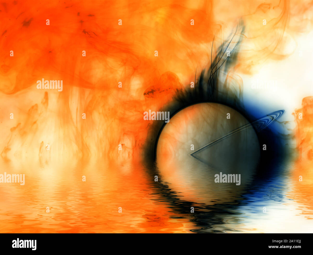 Abstract background - colorful glowing ellipse Stock Photo - Alamy