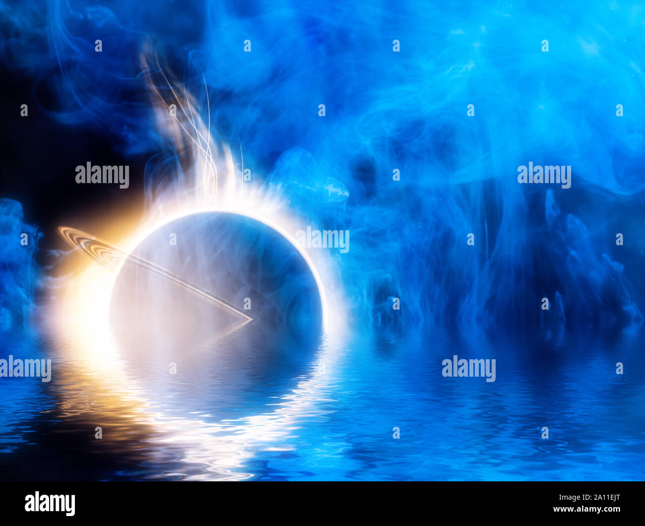 Abstract background - colorful glowing ellipse Stock Photo - Alamy